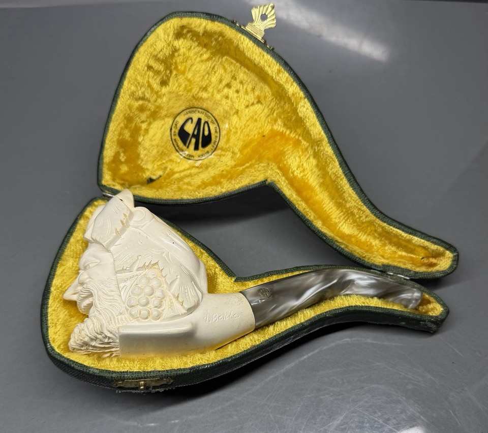 Vintage CAO Handcrafted Meerschaum Smoking Tobacco Pipe - Bekler With ...