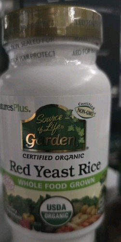 Natures Plus Source of Life Garden Certified Organic Red Yeast Rice ...