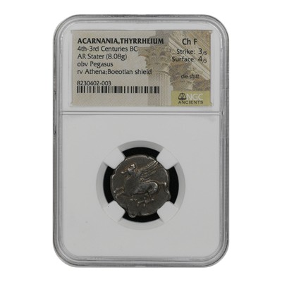 Acarnania Thyrrheium AR Stater 320-280 BC Pegasus Athena Silver Coin ...