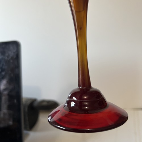 (1910-20Frederick Carder Steuben Selenium? )Red Ruby Lead Glass Hand ...