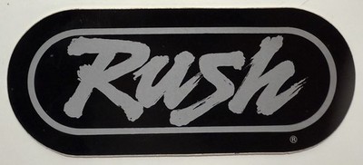 Vintage WRIF Sticker RUSH Black Silver Radio Station Rock Promo Bumper ...