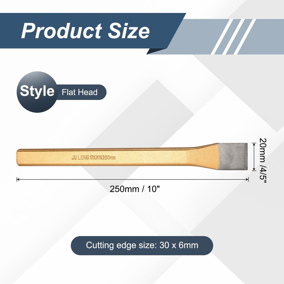 4/5" Heavy Duty Cold Chisel 10" Long Alloy Steel Flat Cold Chisel | eBay