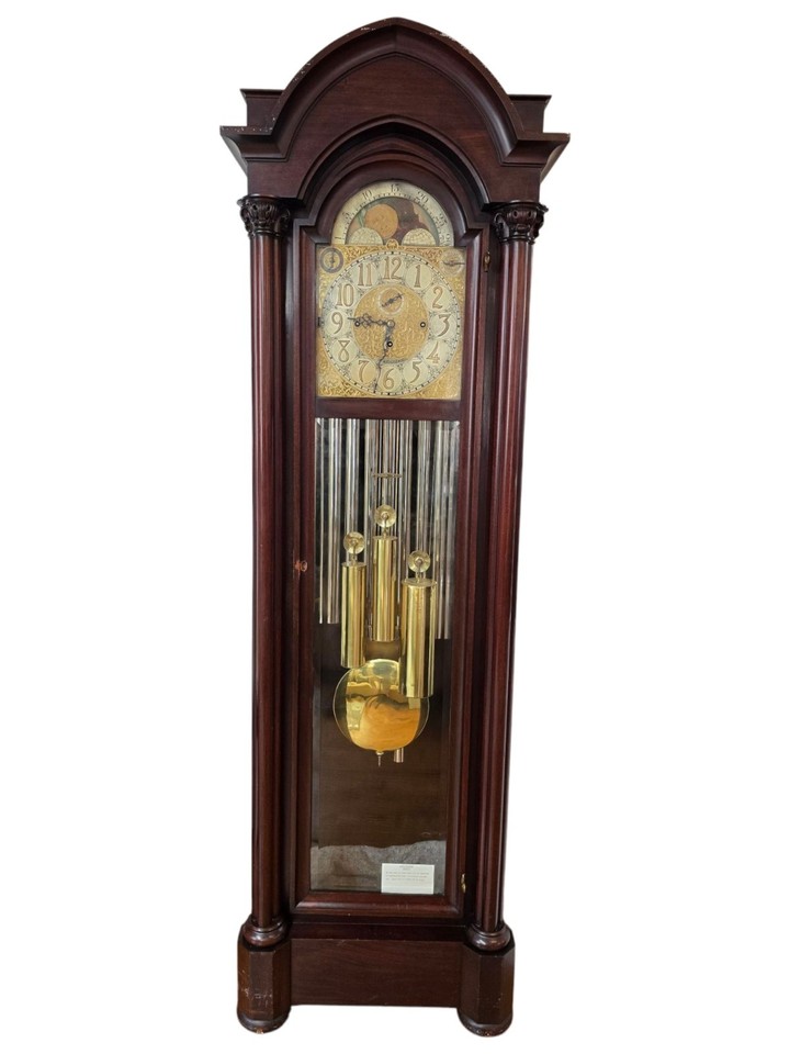 Scarce 1910s Charles Jacques Grandfather Clock - 9 Tube Trinity Chime ...