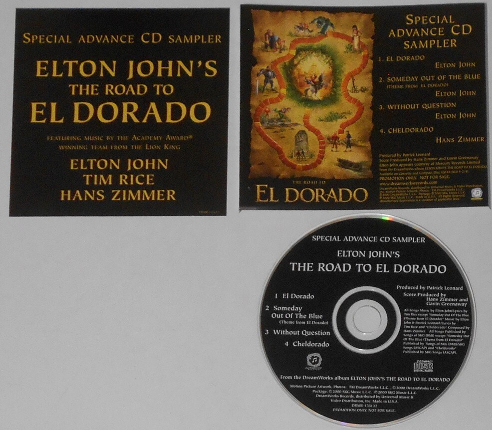 Elton John Tim Rice - El Dorado ep - U.S. promo cd | eBay