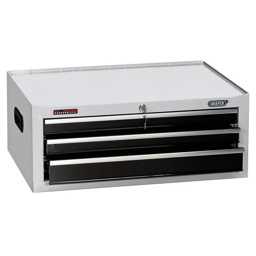 Draper Intermediate Tool Chest 3 Drawer White W 670 x D 451 x H 265mm ...