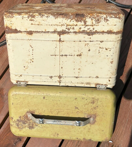 Large Therm-a-chest metal cooler ice chest vintage Knapp & Monarch Mid ...