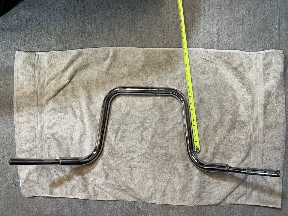 Carlini Design Chrome T-Bar Handlebars Harley davidson 1.5" diameter | eBay