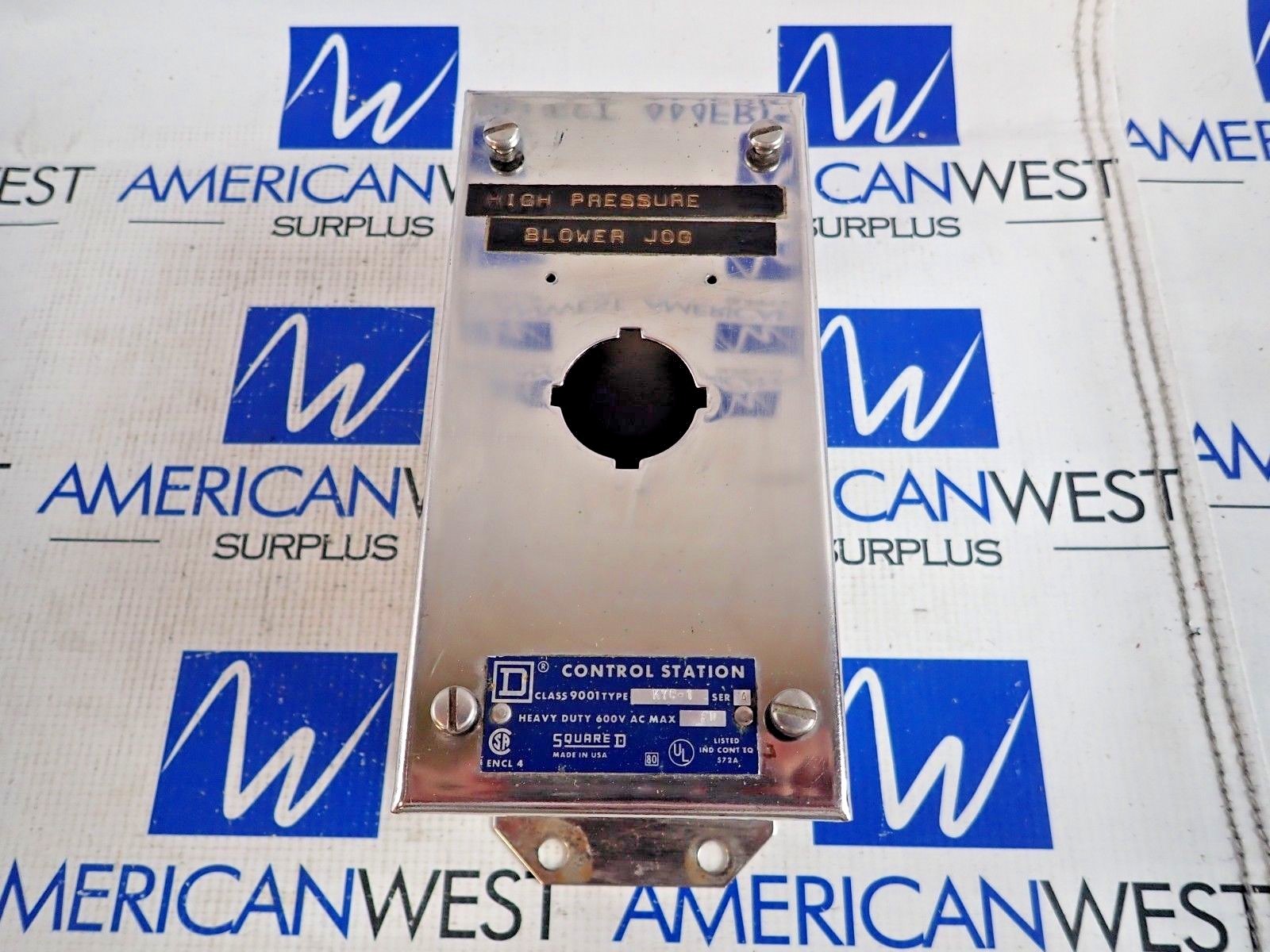 SQUARE D CONTROL STATION CLASS 9001 TYPE KYC-1 SER A | eBay