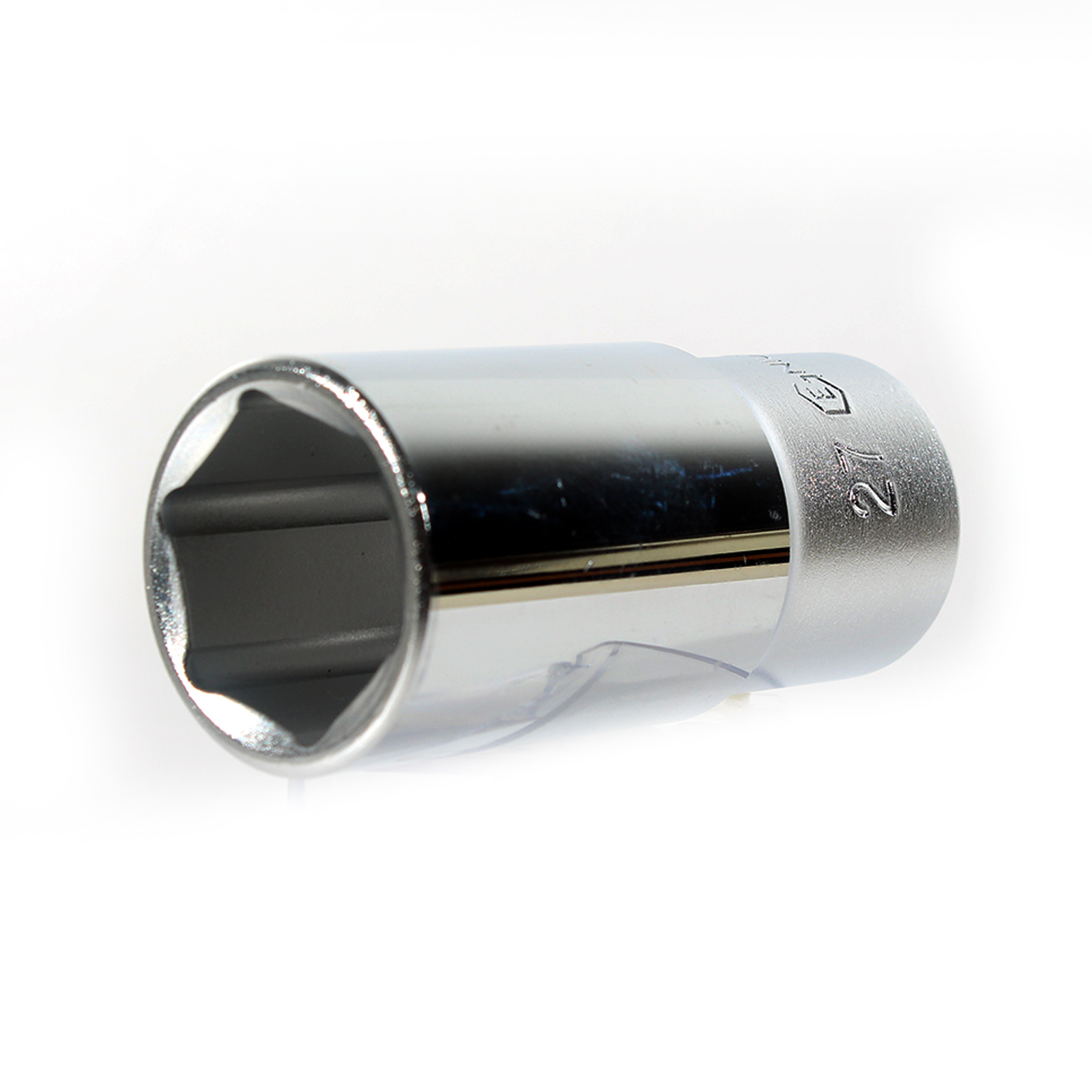 1/2" Dr. Chrome Vanadium Steel 6-Point Metric Deep Long Hand Socket 21 ...