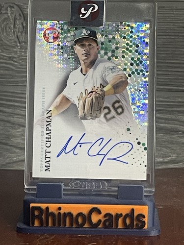 2022 Topps Pristine Matt Chapman On-Card Auto Green /99 Color Match | eBay
