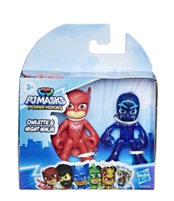 PJ MASKS Power Heroes Owlette & Night Ninja Mini Action Figure 2-Pack ...