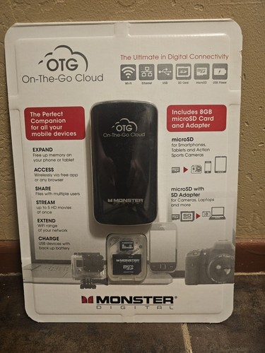 Monster Digital OTG Cloud Digital Connectivity w/8GB Card-NEW | eBay