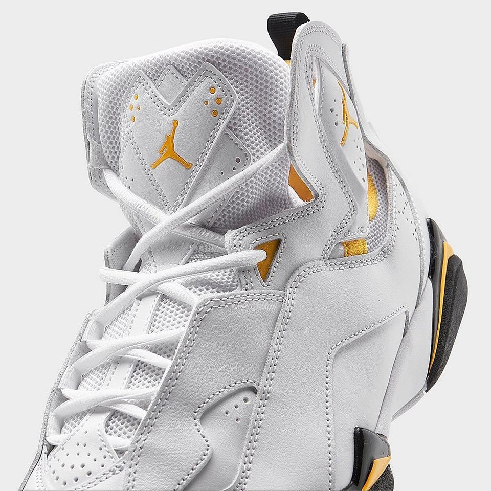 NIB $150 Men's Jordan True Flight White/Black-Yellow Ochre 342964 107 ...