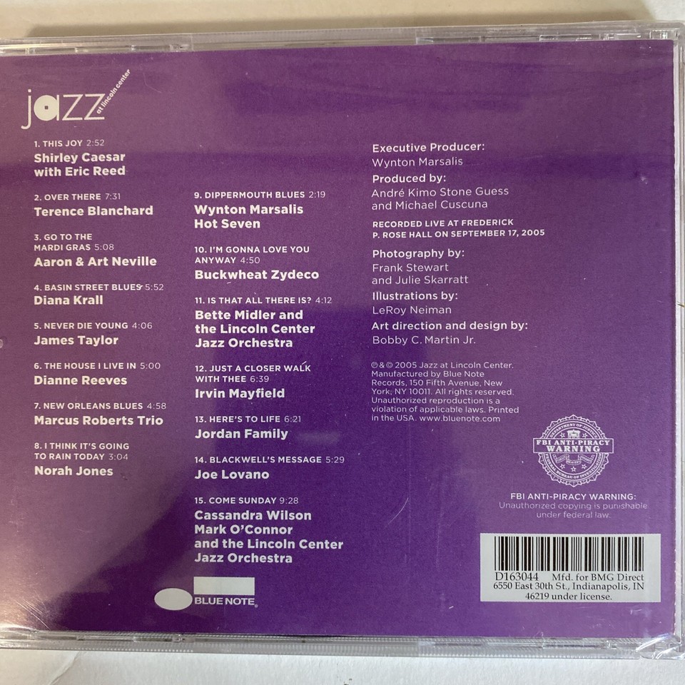 Higher Ground: Hurricane Relief Benefit Concert (CD, Blue Note) New ...