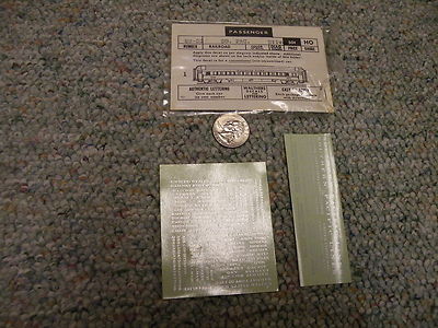 Walthers decals HO Passenger Southern Pacific silver J66 | eBay