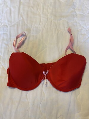 Mamia 34C Bra red and pink bra underwire | eBay