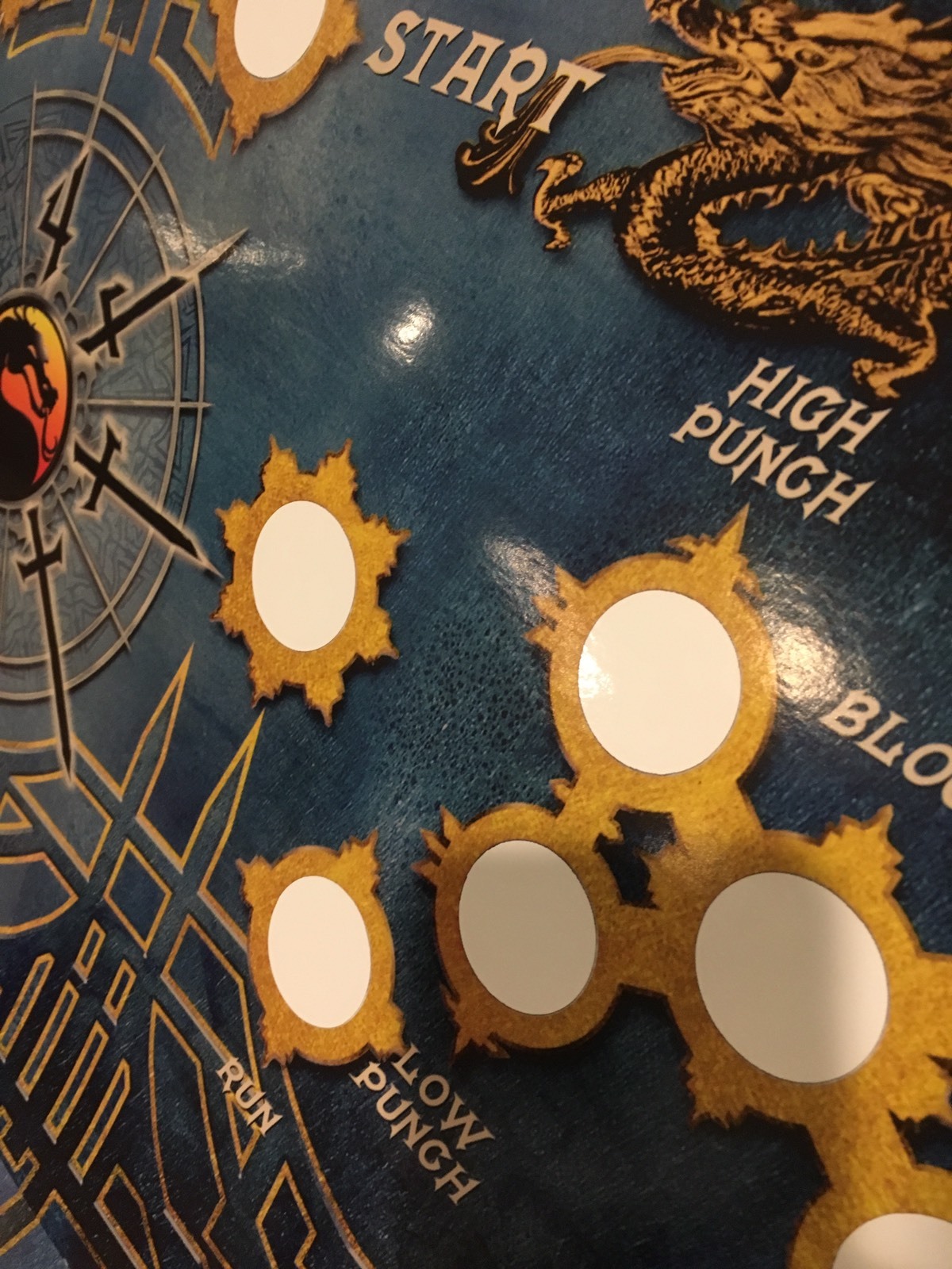 Mortal Kombat 4 Arcade Control Panel Overlay MK4 Decal Sticker CPO ...