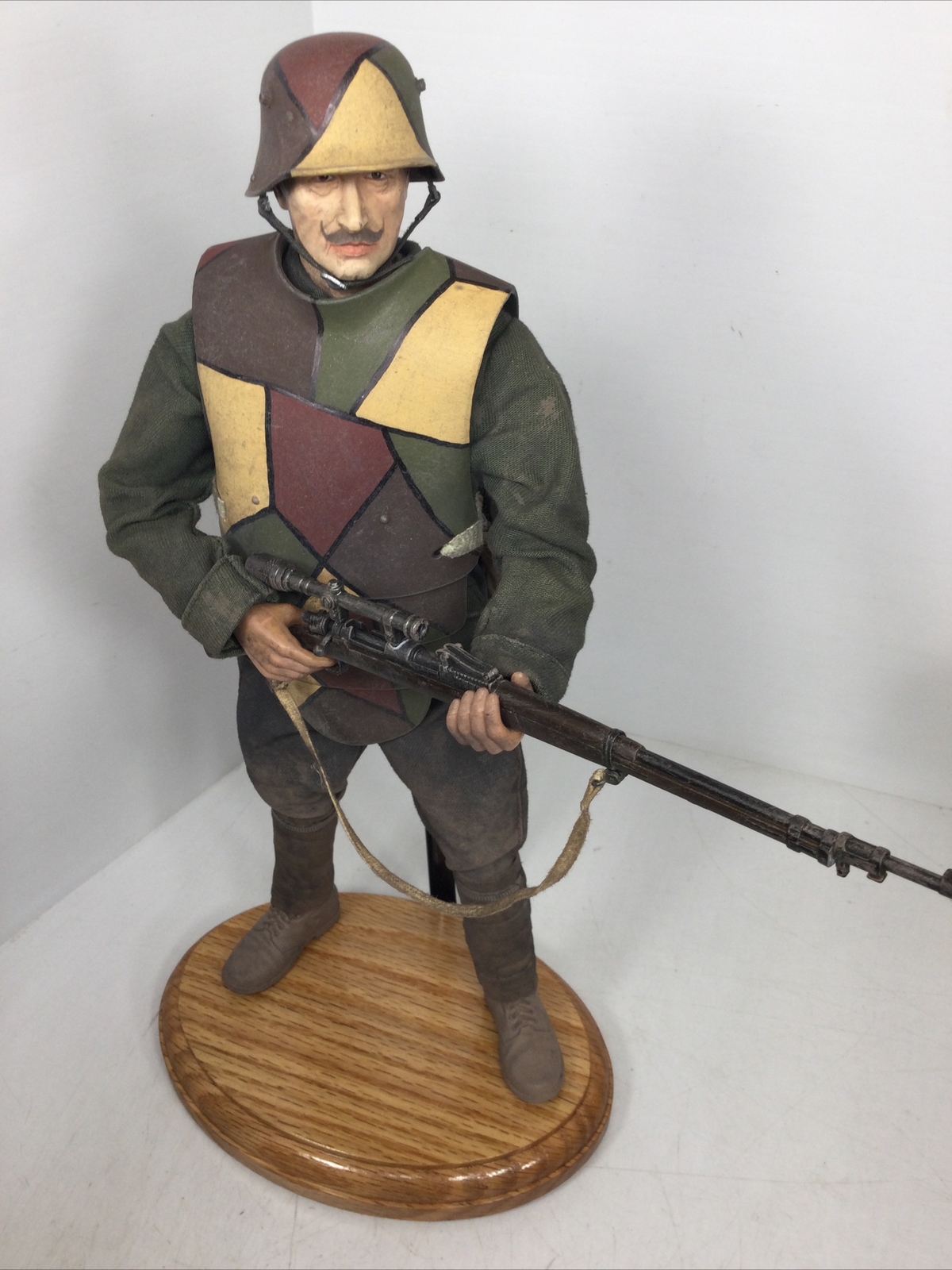 1/6 CUSTOM WW1 GERMAN SNIPER + BODY ARMOR & DAZZLE CAMO + OAK STAND DID ...
