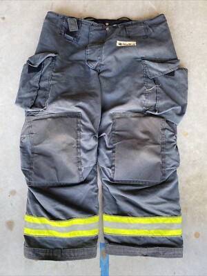 Firefighter Bunker TurnOut Gear Pants Globe 44 X 30 GXCEL 2013 Black | eBay