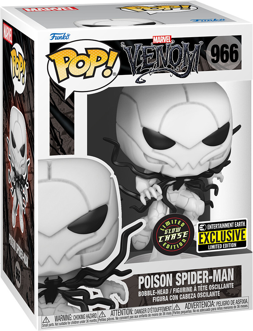 Funko Pop! Vinyl: Marvel - Poison Spider-Man (Chase) (Glows in the Dark ...