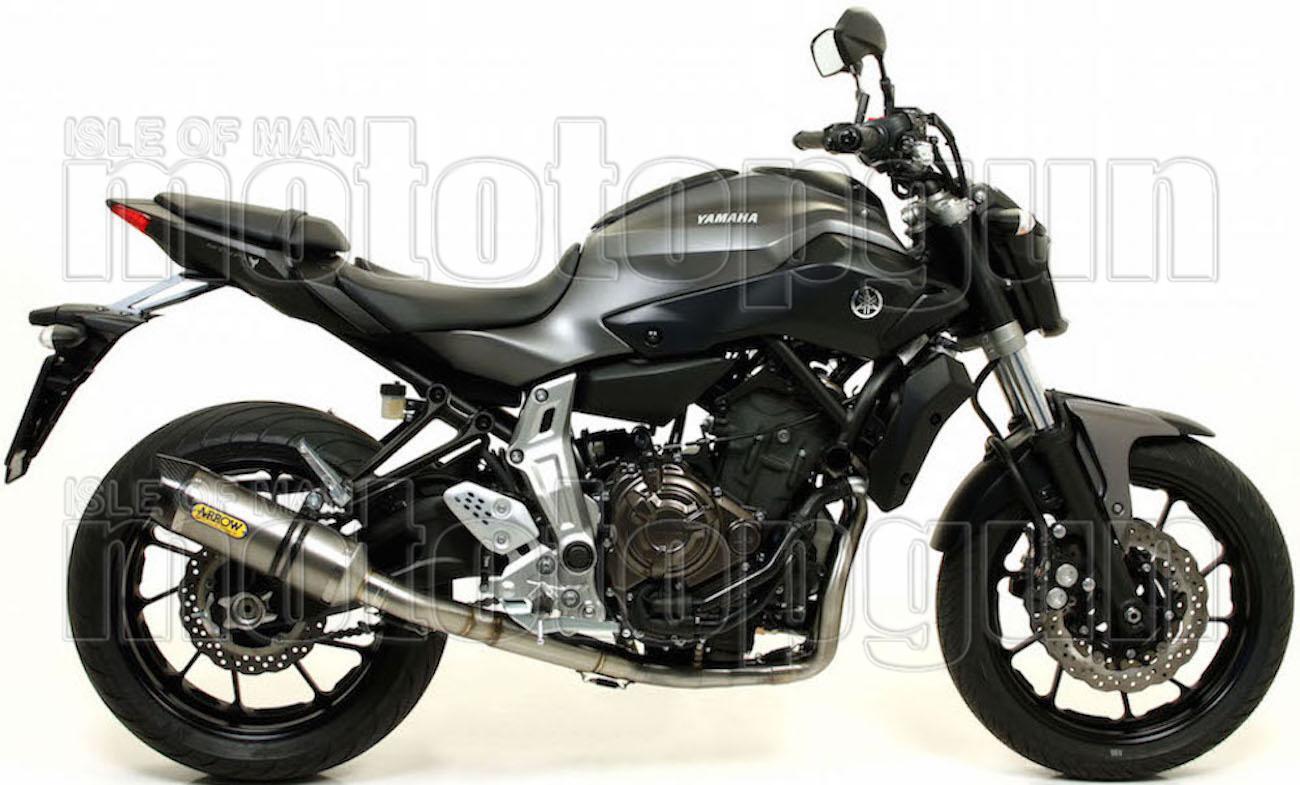 ARROW FULL SYSTEM EXHAUST CI LOW THUNDER TITANIUM C YAMAHA MT07 MT-07 ...