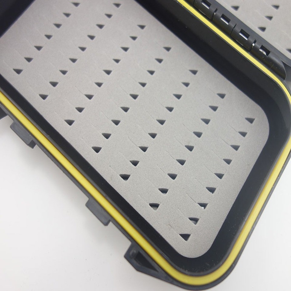 Foam Lining Fly Hook Box Plastic Shell Lure Case New Tackle Box Fishing ...