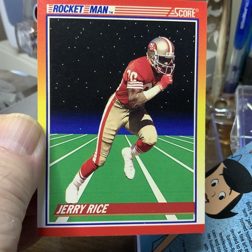 1990 Score Jerry Rice #556 Rocket Man San Francisco 49ers HOF | eBay