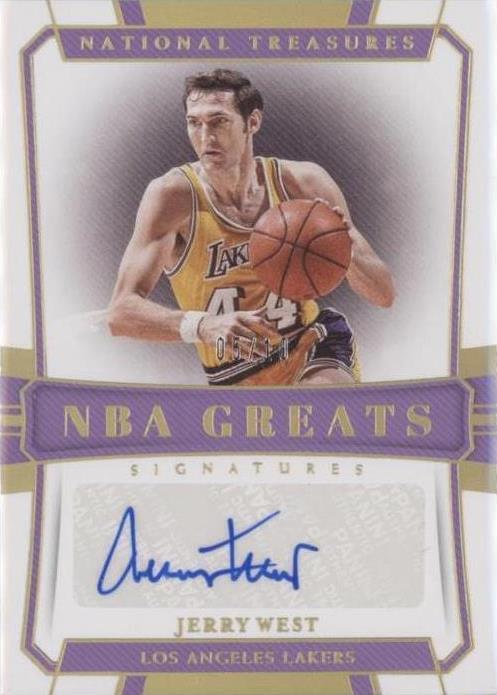 2018-19 Panini National Treasures - Nba Greats Signatures Jerry West # ...