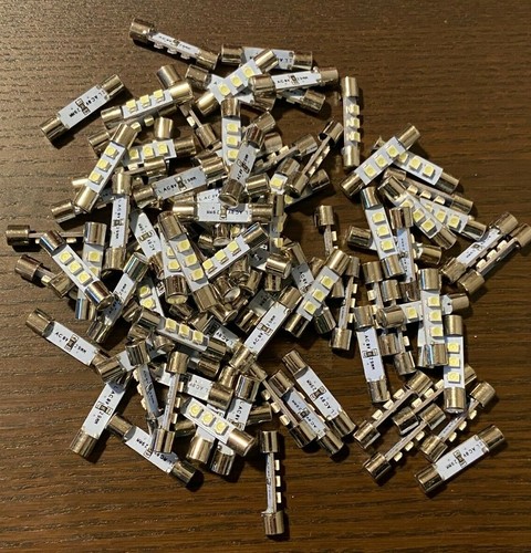100 New Warm White 8V Fuse Lamp LED Light Bulbs - Marantz Sansui ...