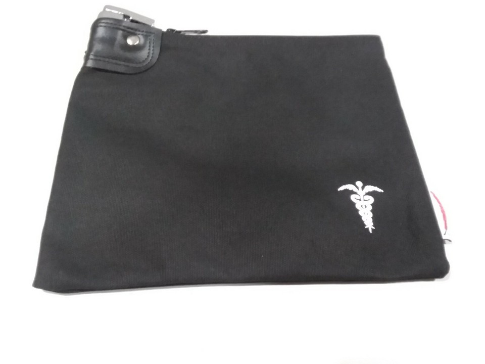 CARDINAL BAG SUPPLIES BLACK CANVAS MEDICATION BAG..8X8.5 INCHES | eBay