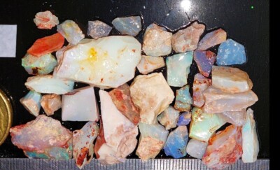 100ct Black Opal Parcel Multiple colors 100% Natural mined Earth ...