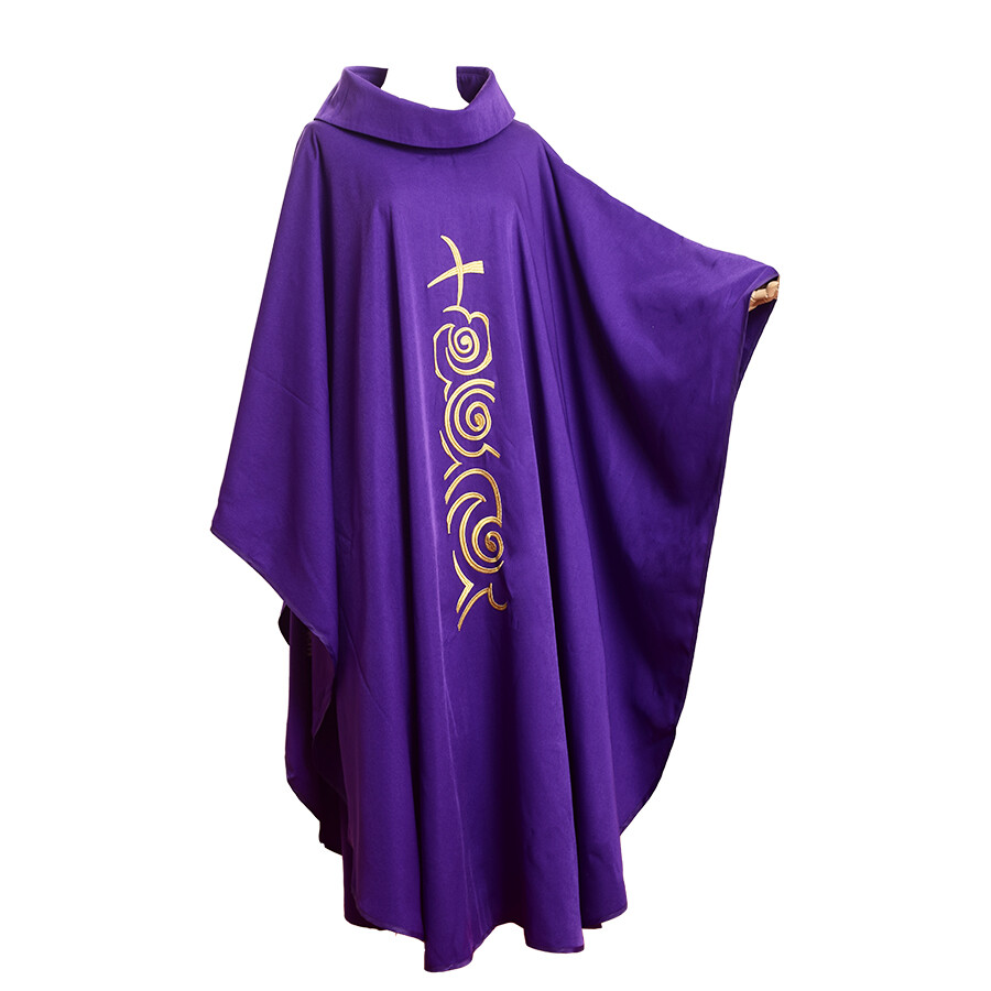 Christan Chasuble Clergy Priest Vestments Robe Catholic Embroidered ...