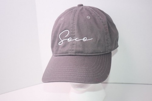 Soco Ball cap Baseball Hat Cursive Writing 100% Organic Cotton ...