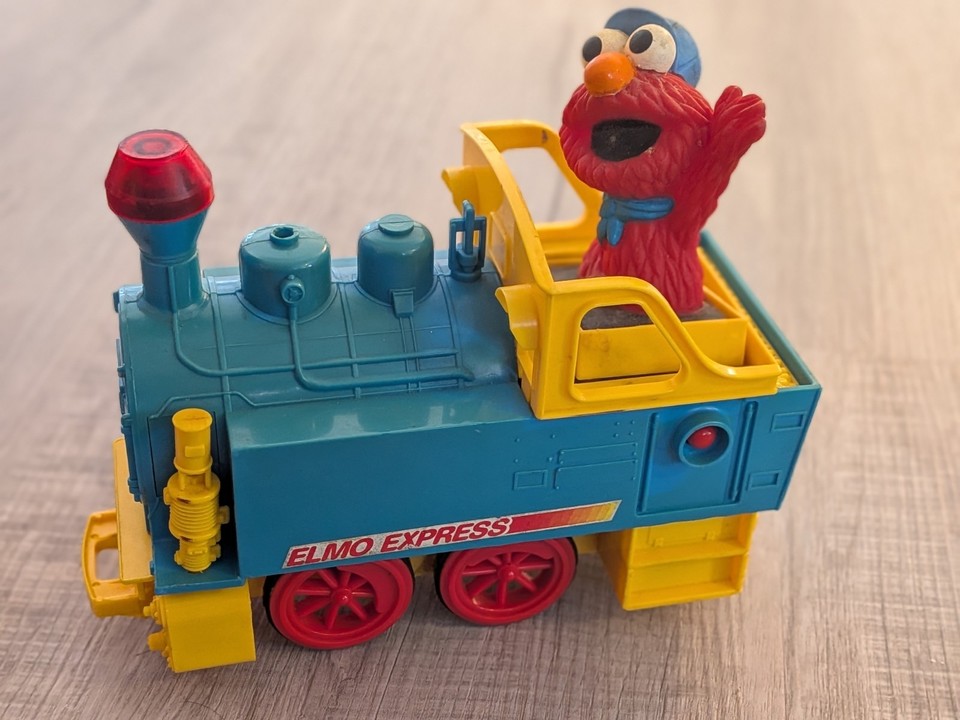 Sesame Street ELMO EXPRESS toy train engine TYCO Jim Henson vintage | eBay