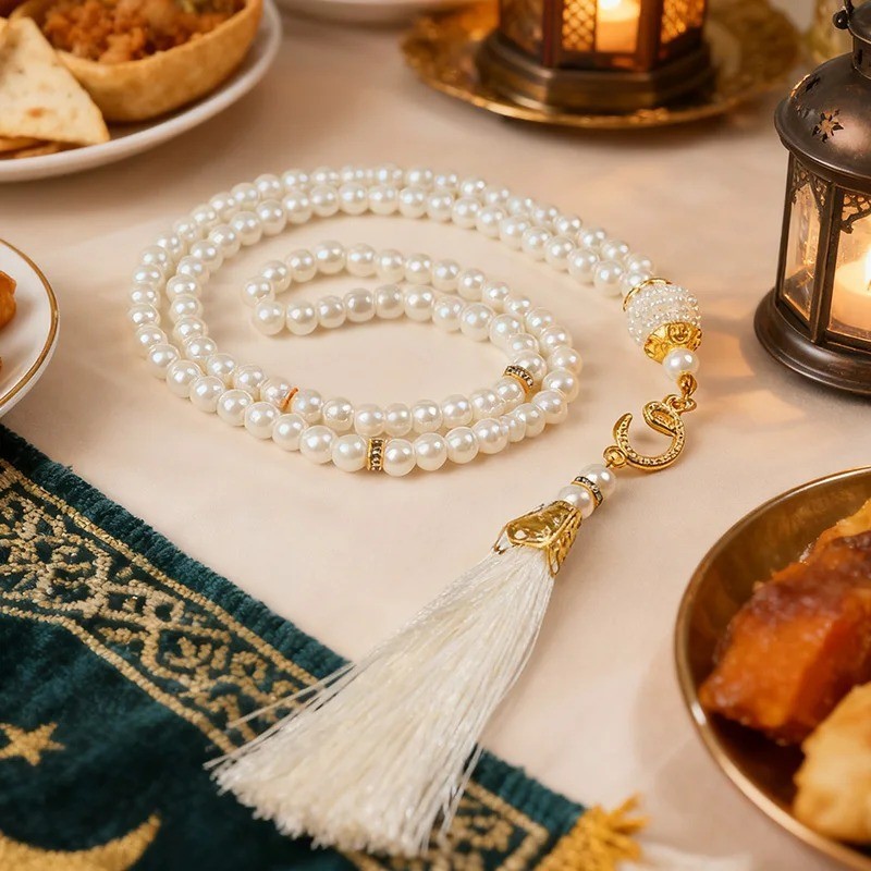 5Pcs Ramadan Prayer Misbah Tasbih Tasbeeh Islamic Spiritual 99 Beads ...