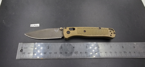 Benchmade 535 Bugout AXIS Folding Knife, 3.24" S30V Black Plain Blade # ...