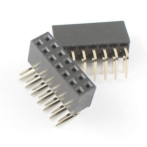 5Pcs 2.54mm Pitch 2x7 14 Pin Right Angle Female Double Header Strip PH ...