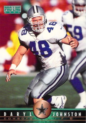 Daryl Johnston 1997 Score Board Pro Line Football Card #69 Dallas ...