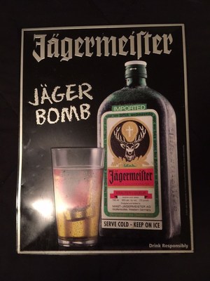 Jagermeister Advertising Metal Sign - Jager Bomb | eBay