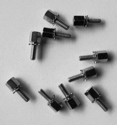 M3 5mm L=6mm Hexagonal Hex Thread Extension Brass Studs Pillars (10) | eBay