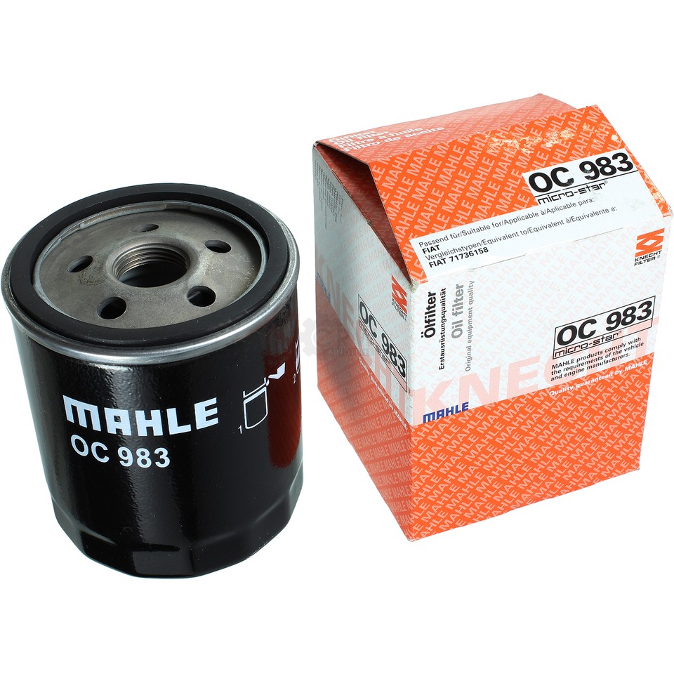 Mahle fuel filter KC 195/1 interior LA 144 air LX 2682 oil filter OC ...