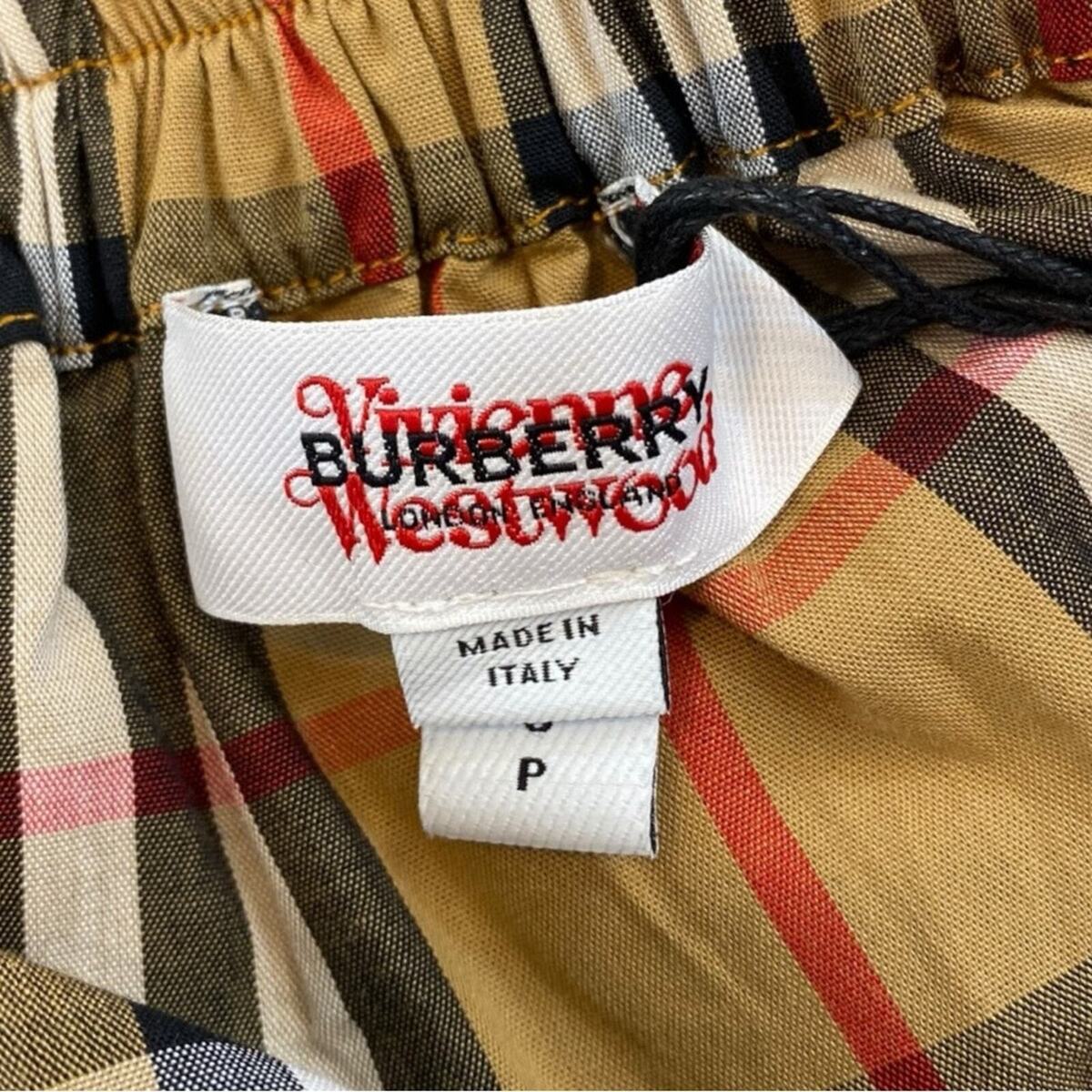 Burberry x Vivienne Westwood NWT Nova Check Plaid Cotton Burberry x Vivienne Westwood NWT Nova Check Plaid Cotton