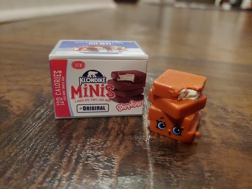 Shopkins mini kitchen little brand name food.. Klondike ice cream Minis ...