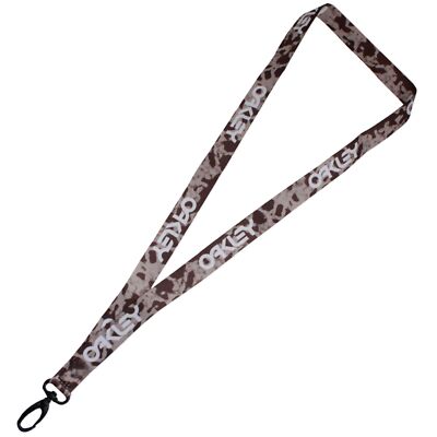 Oakley Wanderlust Lanyard Brown Fragment PT ID Holder Neck Clip Key ...