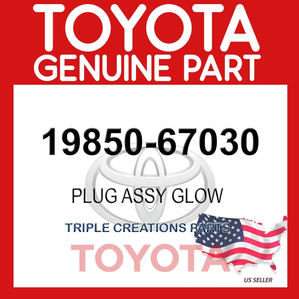 19850-67030 GENUINE OEM TOYOTA PLUG ASSY GLOW 1985067030 | eBay