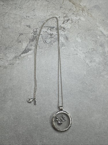 Authentic Pandora S925 ALE Floating Locket Pendant W/ Charms & Necklace E110 | eBay