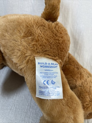 Build A Bear Brown Lil Pup Dog Plush 15” Brown Tan BAB Sleep Pal ...