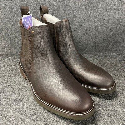 CLARKS Jaxen Easy Chelsea Boots Men's Size 8 M Brown Tumbled 26179435 ...