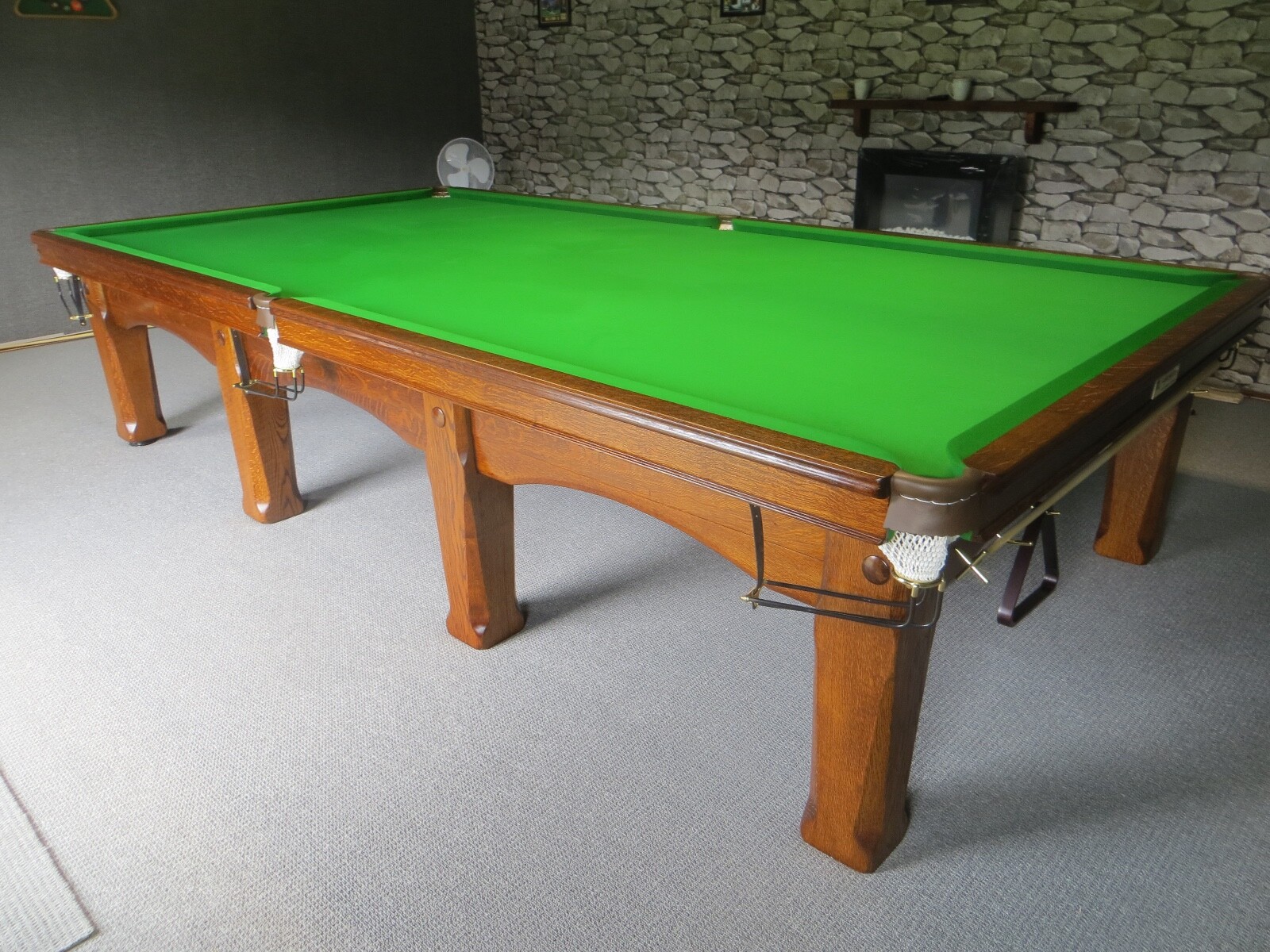 Riley Imperial 0ak Full Size Snooker Table Fully Restored and Re ...