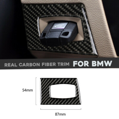 For BMW 3 Series E90 E92 E93 2005-12 Real Carbon Fiber Keyhole Strips ...